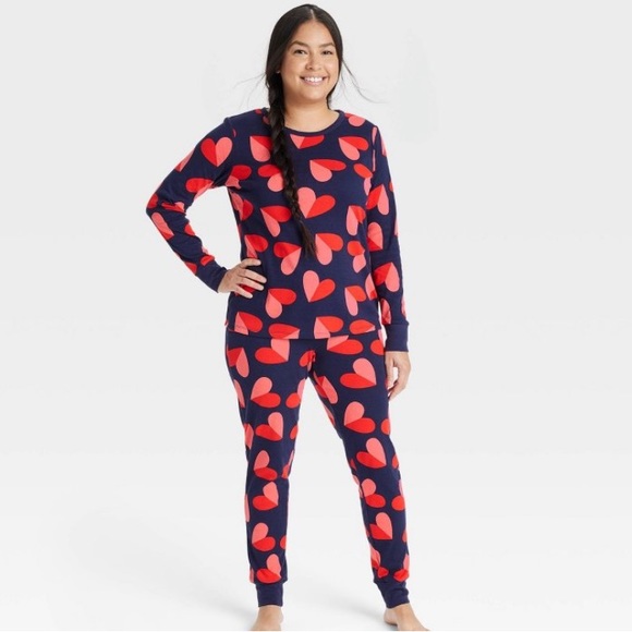 Target | Intimates & Sleepwear | Womens Navy Blue Pink Red 2 Piece ...